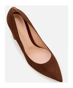GIANVITO ROSSI Pointed Toe Block Heel Pumps