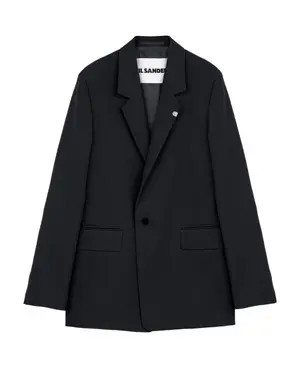 JIL SANDER Single-breasted Tailored Blazer - Black