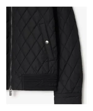Burberry Quilted Zip-up Jacket - Black