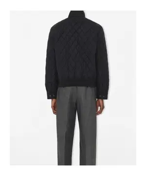 Burberry Quilted Zip-up Jacket - Black