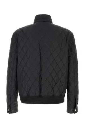Burberry Quilted Zip-up Jacket - Black