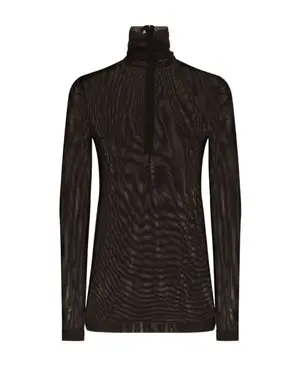 Dolce & Gabbana Sheer Long-sleeved Top