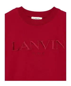 LANVIN Embroidered Logo T-shirt
