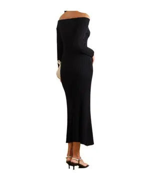 LISA YANG Marvin Ribbed Cashmere Midi Dress