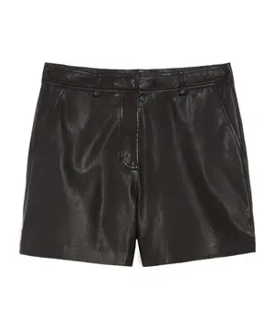 Max Mara Leather Shorts