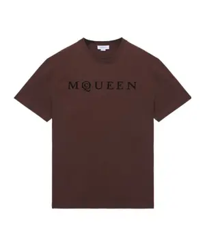 Alexander McQueen Flocked Logo T-shirt