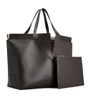 TOD'S Medium Tote Bag With Logo Detail