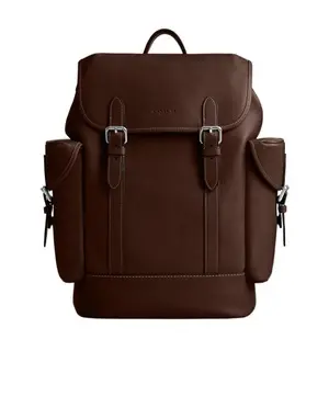 COACH Coach Leather Hitch Backpack Maple