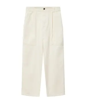 Isabel Marant Étoile Ilyan' Belted Cotton Pants - Off-white