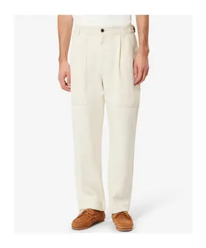 Isabel Marant Étoile Ilyan' Belted Cotton Pants - Off-white