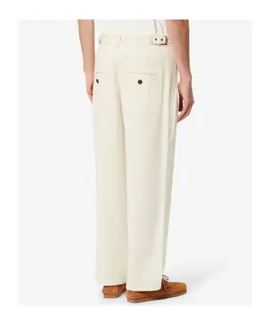 Isabel Marant Étoile Ilyan' Belted Cotton Pants - Off-white