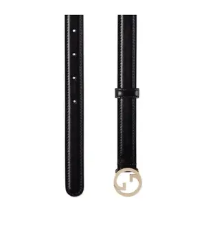 Gucci Logo Plaque Buckled Belt