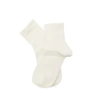 Celine Triomphe Ribbed Cotton Crew Socks