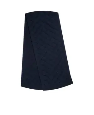 Bottega Veneta Intreccio Wool Scarf - Black