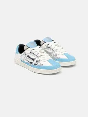 Amiri Appliqué Trainers - Light Blue