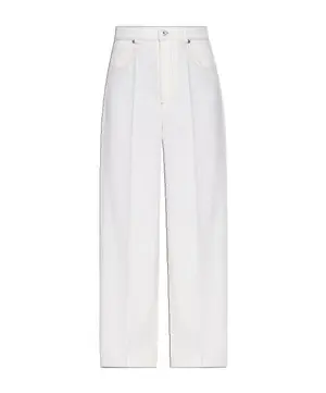 Bottega Veneta Straight Leg Trousers With Belt Loops And Multiple Pockets