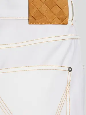 Bottega Veneta Straight Leg Trousers With Belt Loops And Multiple Pockets