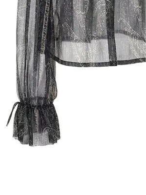 Saint Laurent Off-the-shoulder Ruffled Blouse