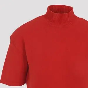 Jacquemus High Neck Knitted Mini Dress