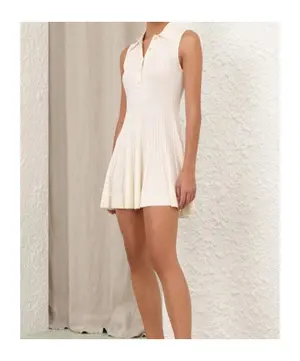 Zimmermann Ribbed Polo Mini Dress