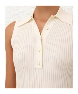 Zimmermann Ribbed Polo Mini Dress