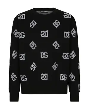 Dolce & Gabbana Dg Monogram Jacquard Crewneck Jumper