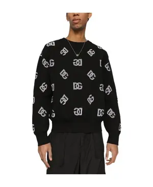 Dolce & Gabbana Dg Monogram Jacquard Crewneck Jumper