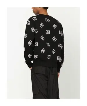 Dolce & Gabbana Dg Monogram Jacquard Crewneck Jumper