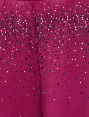Liu Jo Embellished Straight Leg Trousers - Red