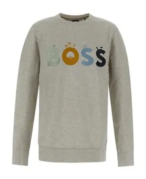Hugo Boss Embroidered Logo Pullover Sweatshirt