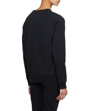 Maison Kitsuné Logo-patch Crew Neck Sweatshirt