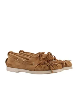 GOLDEN GOOSE Cruise Fringed Loafers - Brown