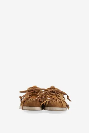GOLDEN GOOSE Cruise Fringed Loafers - Brown