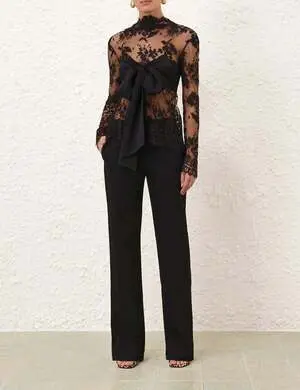 Zimmermann Lace Corset Bodice With Bow Detail