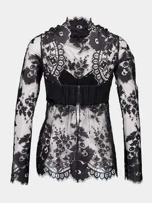 Zimmermann Lace Corset Bodice With Bow Detail