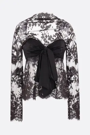 Zimmermann Lace Corset Bodice With Bow Detail