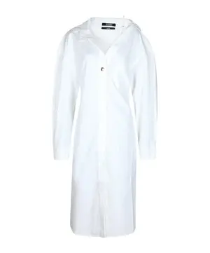 Jacquemus Asymmetric Shirt Dress - White