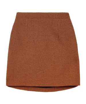 PATOU Mid-rise Mini Skirt - Brown
