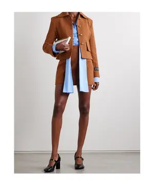 PATOU Mid-rise Mini Skirt - Brown