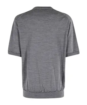 Play Comme Des Garcon Heart Appliqué Wool Cardigan - Gray