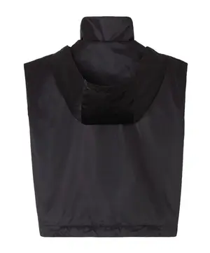 Fendi Hooded Drawstring Gilet - Black
