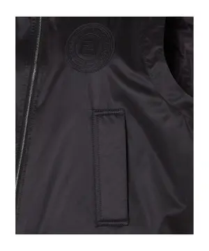 Fendi Hooded Drawstring Gilet - Black