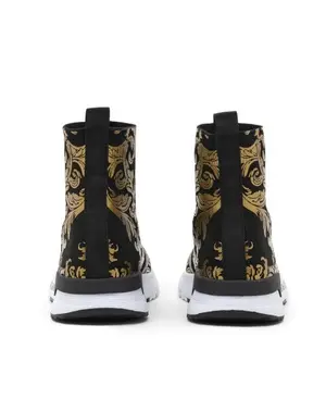 Versace Printed High Top Sneakers
