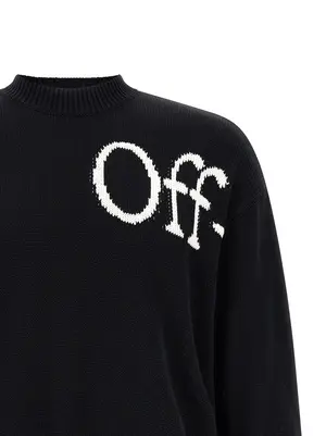 Off-White Logo Detailed Knitted Sweater