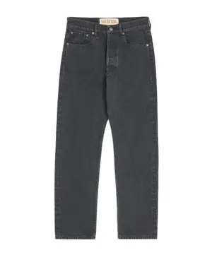 Valentino Garavani Logo Patch Regular Fit Jeans
