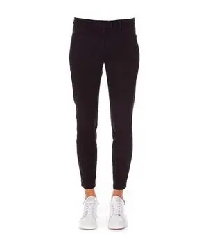DONDUP Straight Leg Casual Pants - Black