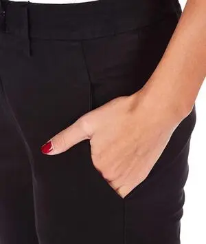 DONDUP Straight Leg Casual Pants - Black