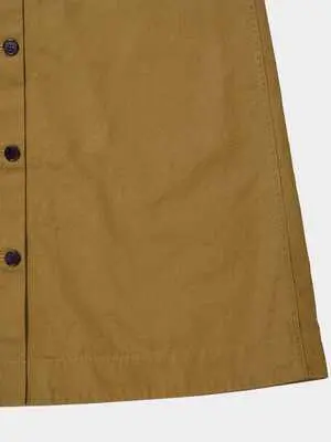 Saint Laurent Button Detailed A-line Skirt