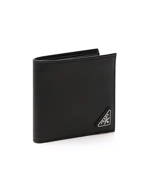 Prada Triangle Logo Bifold Wallet