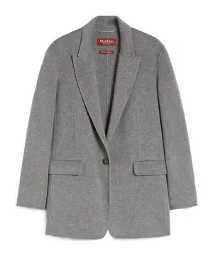 Max Mara Wool And Silk Double-cloth Blazer